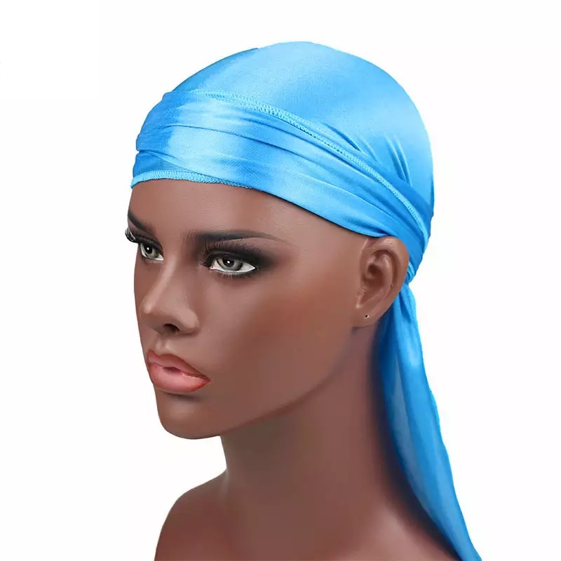 Lake Blue Silky Satin Deluxe Durag – Crownzoutlet